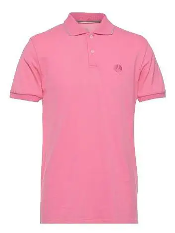 PEOPLE OF SHIBUYA Polo Shirt Size Cotton, Elastane - Pink