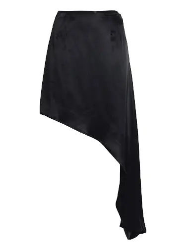 Topshop Mini Asymmetric Skirt - Black