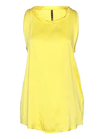 MANILA GRACE Satin Top - Yellow