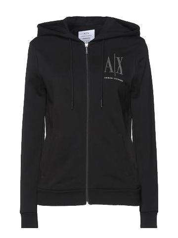Armani Exchange Cotton-blend French Terry Sweatshirt - Black
