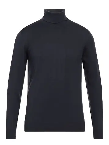 Alpha Studio Turtleneck Merino Wool Top - Navy