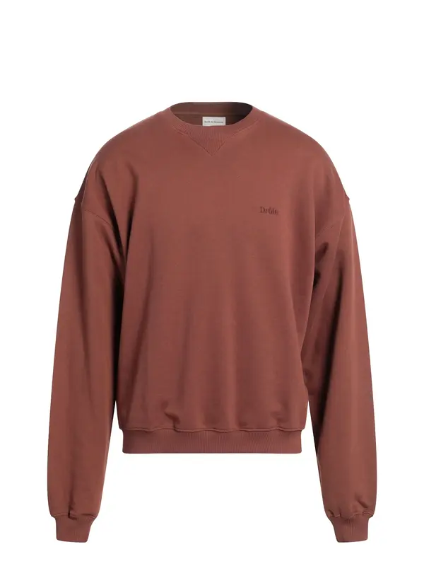 Drole De Monsieur French Terry Sweatshirt - Brown