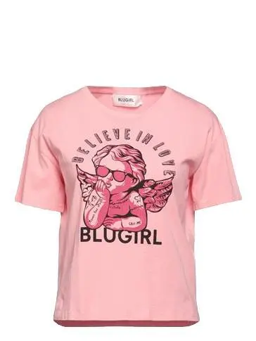 BLUGIRL Printed Cotton T-shirt - Pink