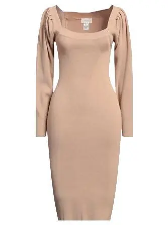 VICOLO Midi Dress - Beige