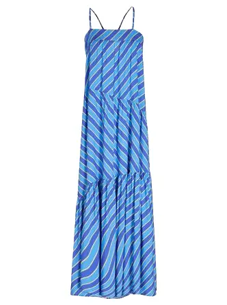 8 BY YOOX Printed Maxi Dress - Blue