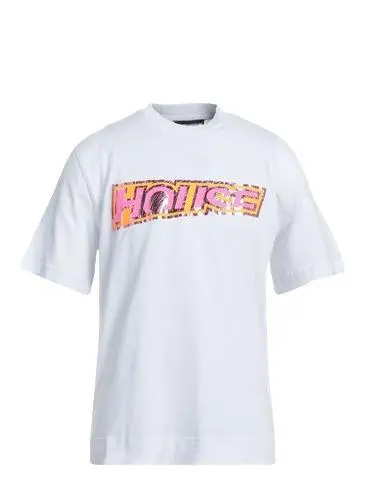 HOUSE OF HOLLAND T-shirt Size Cotton, Elastane - White