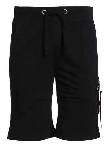 Alpha Industries Cotton-blend French Terry Bermuda Shorts - Black