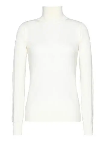 8 BY YOOX Merino Wool Roll-neck Sweater - White