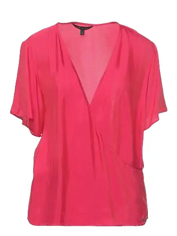 Armani Exchange Satin Striped Top - Pink