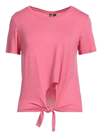 PIECES Tie Fastening T-shirt - Pink