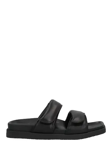 DOUCAL'S Leather Sandals - Black