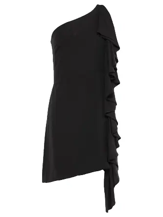 MARC ELLIS Mini One-shoulder Dress - Black