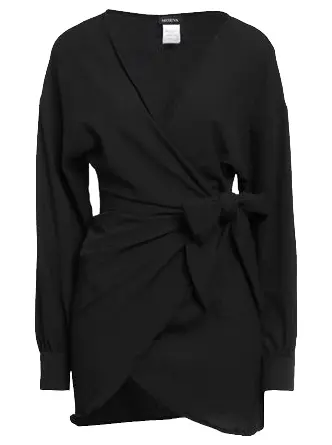 MOEVA Mini Wrap Dress - Black