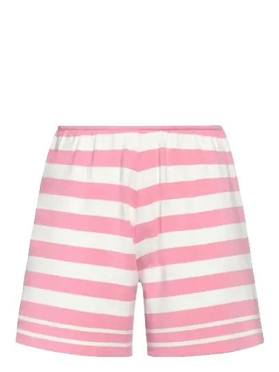 KAOS Knitted Striped Shorts - Pink
