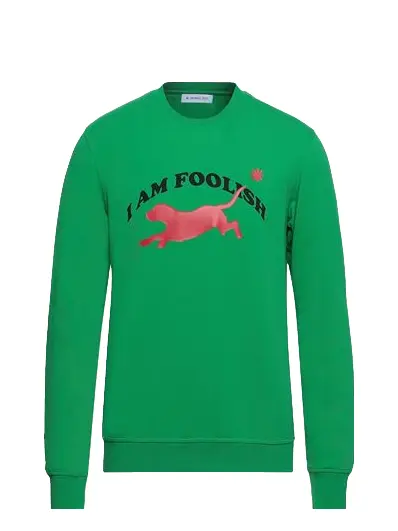 MANUEL RITZ Cotton-blend Printed Sweatshirt - Green