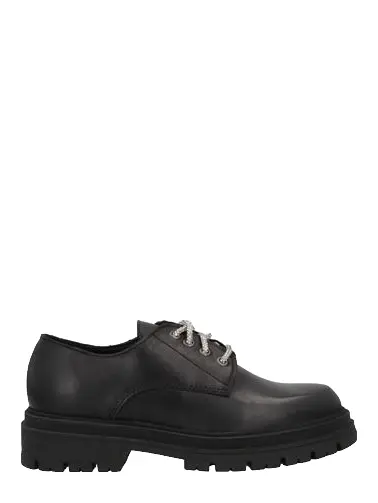 DIVINE FOLLIE Lace-up Leather Shoes - Black