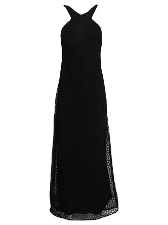 Topshop Flared Maxi Dress - Black