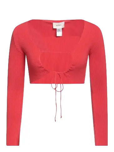 VICOLO Wrap Cardigan - Red