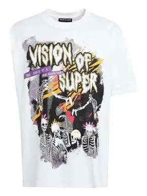 VISION OF SUPER T-shirt Size Cotton - White