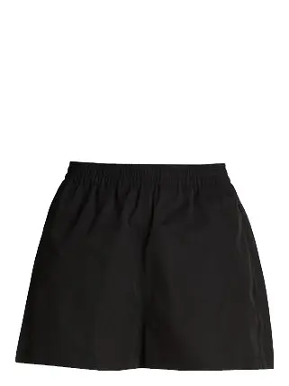 Topshop High Waisted Shorts - Black
