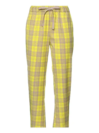 SEMICOUTURE Tartan Tapered Pants - Yellow