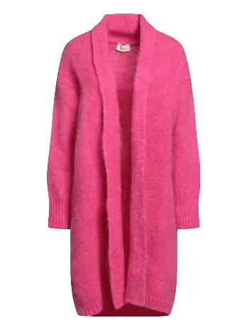 VICOLO Mohair Blend Cardigan - Pink