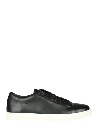Emporio Armani Leather Sneakers - Black
