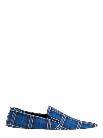 8 BY YOOX Tartan Pattern Leather Trainers - Blue
