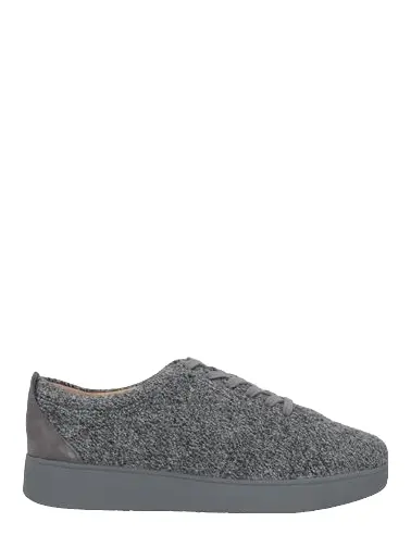 Fitflop Leather And Merino Wool Sneakers - Grey