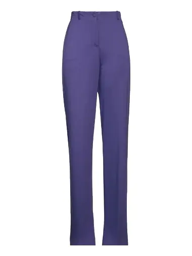 SUOLI Wide Leg Viscose Blend Pants - Purple