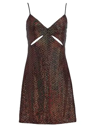 Topshop Mini Sequined Dress - Black