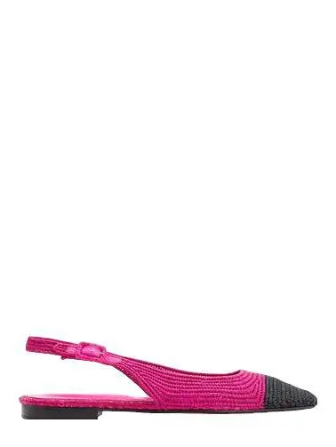 8 BY YOOX Raffia Slingback Ballet Flats - Pink