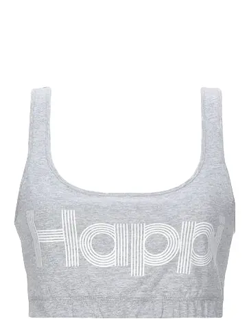 HAPPINESS Crop Top - Grey