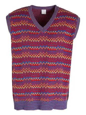 8 BY YOOX Cotton Jacquard-knit Sleeveless Sweater - Red