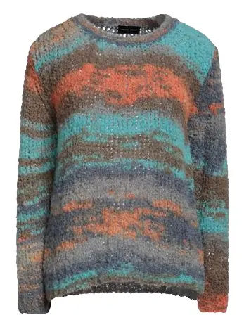 ROBERTO COLLINA Sweater In Polyacrylic, Baby Alpaca Wool, Wool, And Nylon - Blue