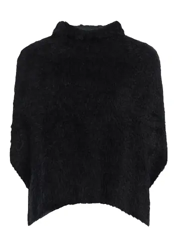 MERCI Turtleneck Polyamide Top - Black