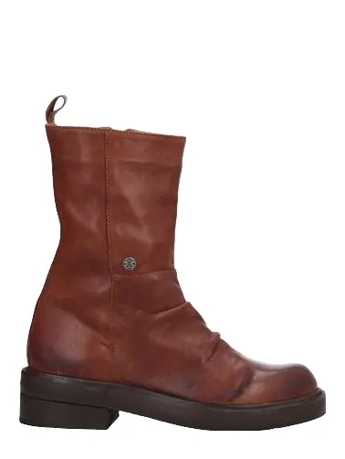 OXS Leather Ankle Boots - Brown