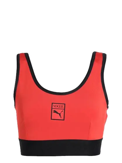 PUMA X VOGUE Bra Top Top Size Polyester, Elastane - Red