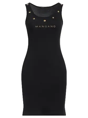 MANGANO Mini Cotton Dress - Black