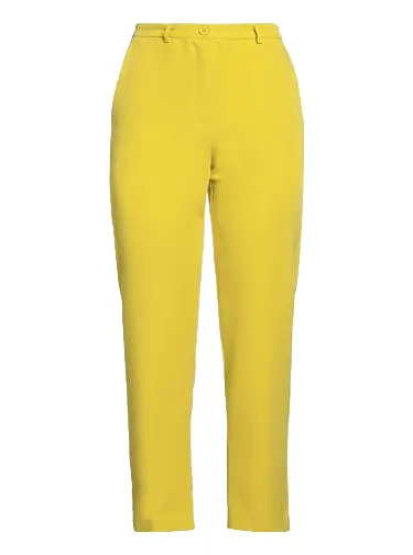 VICOLO Straight-leg Cropped Pants - Yellow