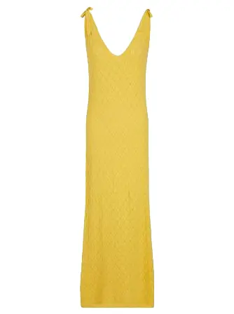 8 BY YOOX Knitted Long Dress - Yellow