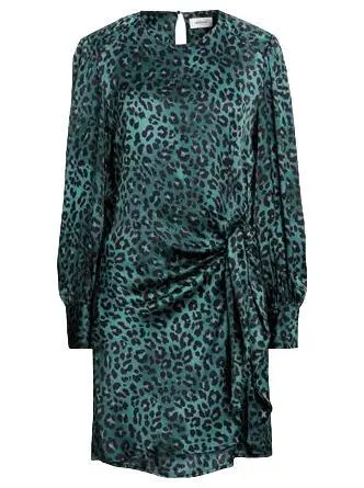 OTTOD'AME Mini Leopard-print Shirt Dress - Green