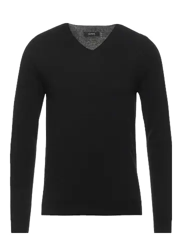 Alpha Studio Sweater In Viscose, Nylon, Wool, Cashmere, And Polyester - Black