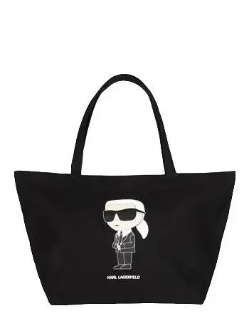 Karl Lagerfeld K/ikonik 2.0 Karl Canv Shopper Handbag - Black