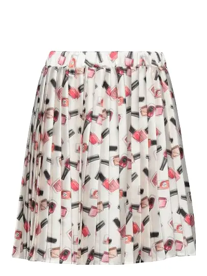 VICOLO Mini Plissé Skirt - White