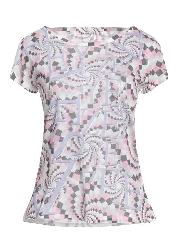 YES ZEE BY ESSENZA Geometric Print Jersey T-shirt - Pink