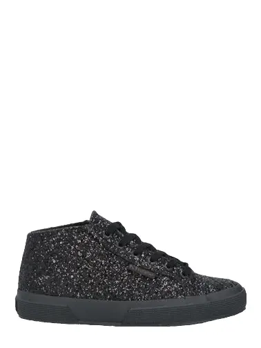 Superga High-top Sneakers With Glitter Detail - Black