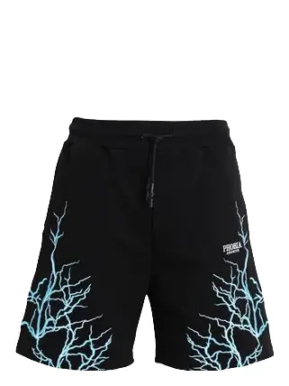 PHOBIA ARCHIVE Embroidered Lightning Shorts - Black