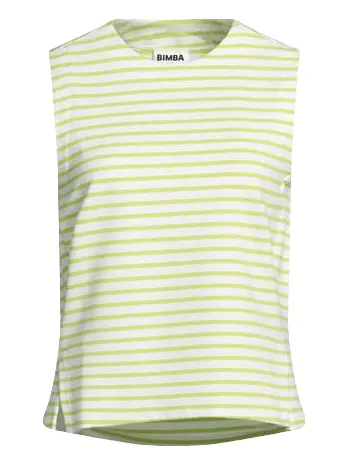 Bimba Y Lola Striped Jersey Tank Top - Green