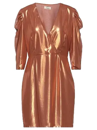 Dixie Mini Dress Copper Polyester - Orange
